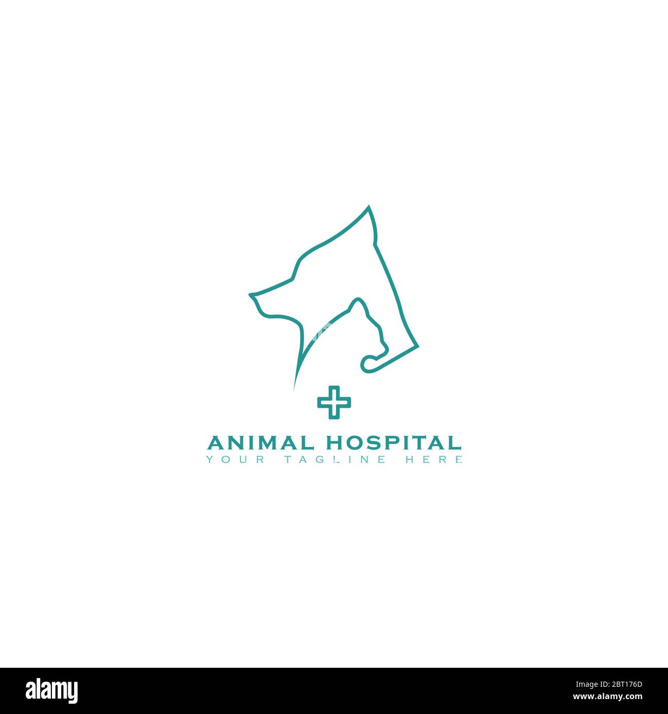 This logo draws an animal hospital. This logo is engaged in animal ...