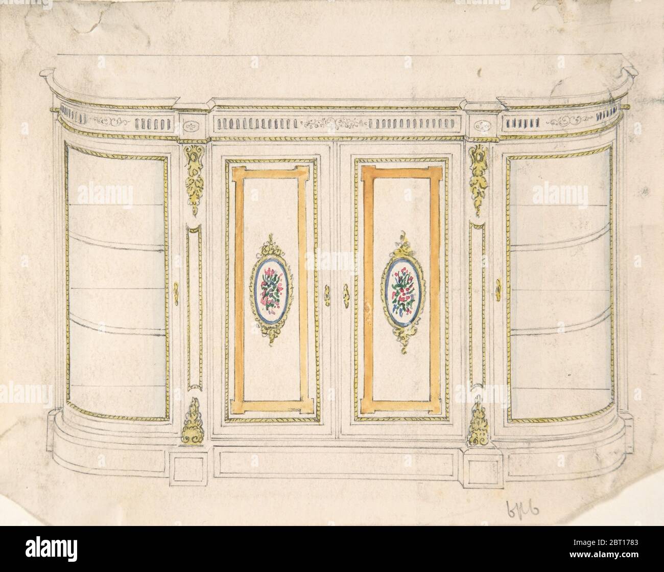 Cabinet Design, 19th century Stock Photo - Alamy