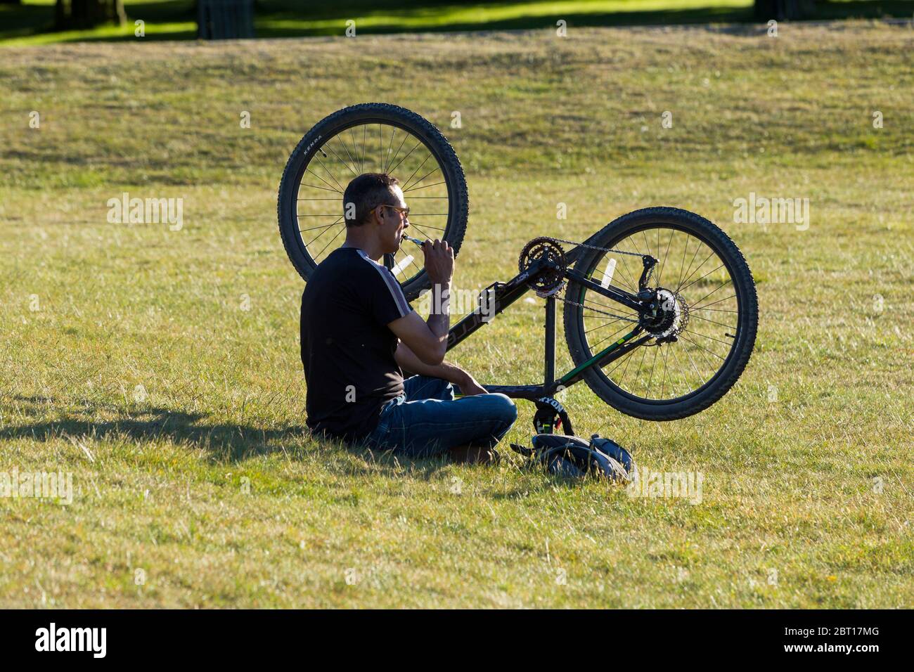 Smoking Bike High Resolution Stock Photography and Images - Alamy
