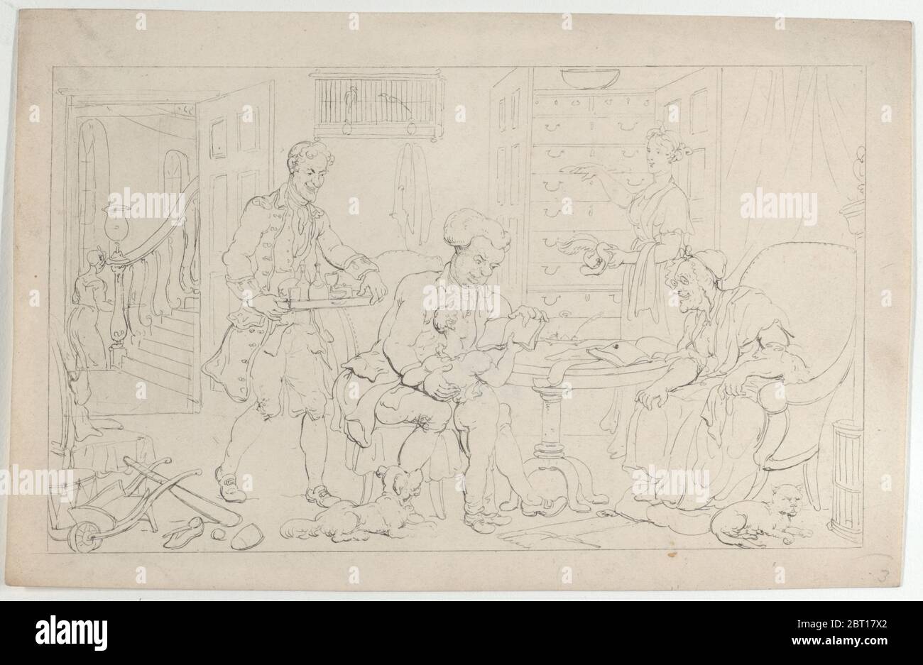 Women and children first cartoon hi-res stock photography and images ...