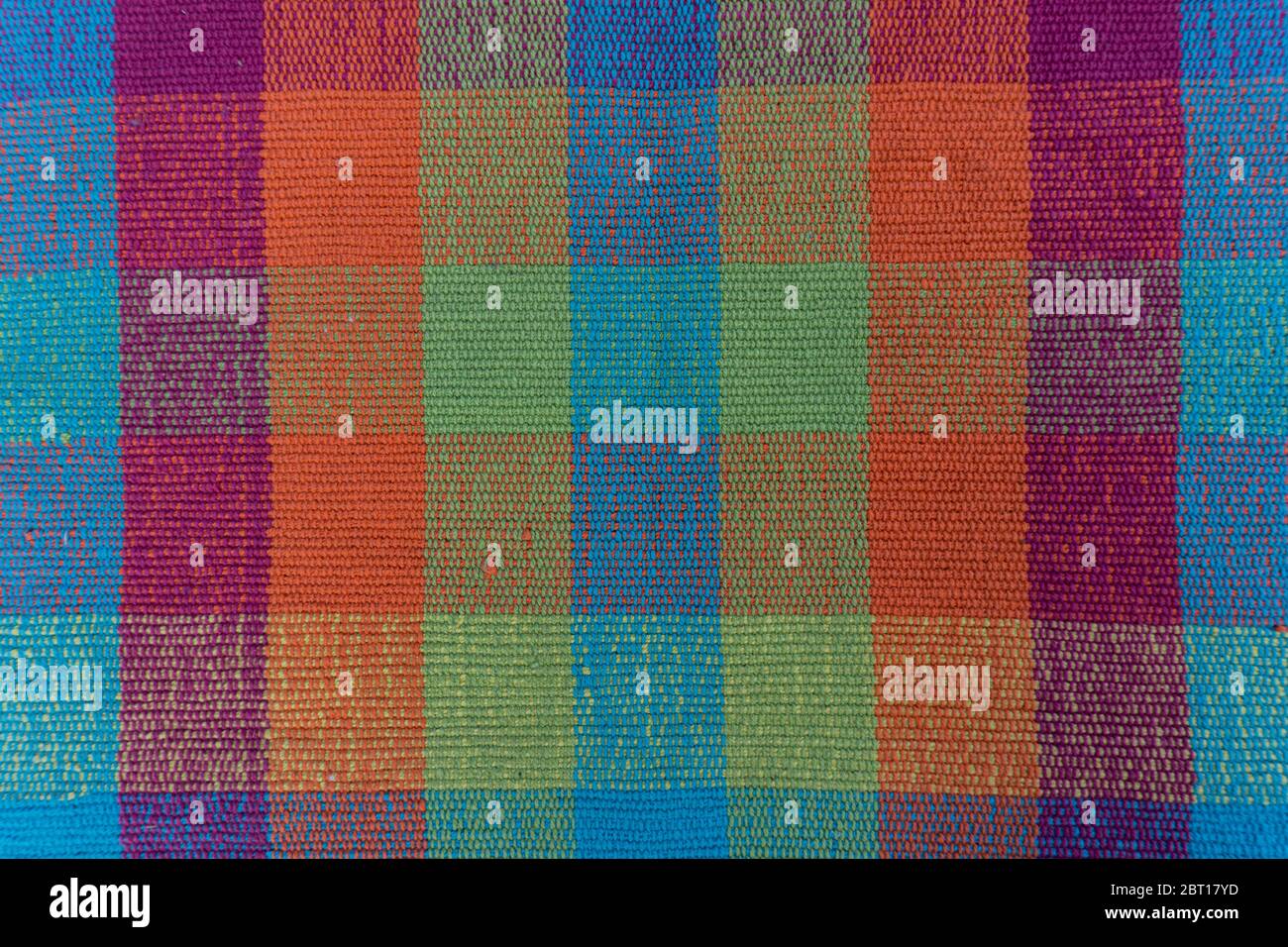 textile texture with square print multicolor Stock Photo - Alamy