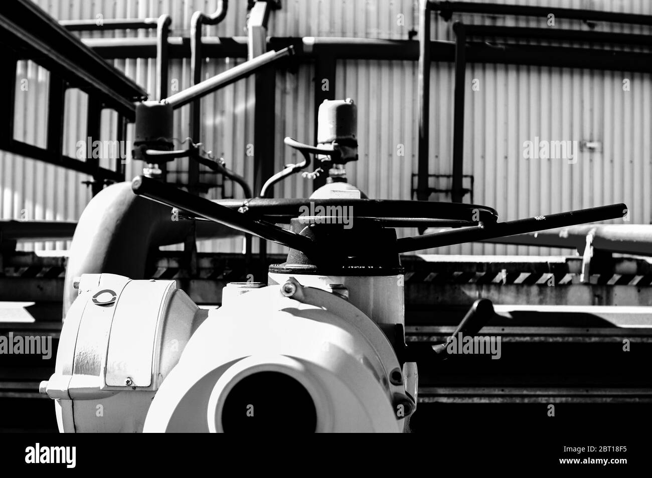 Oil and gas processing plant with pipe line valves Stock Photo - Alamy