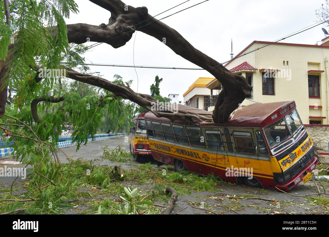 The eastern Indian city of Kolkata has been devastated by a powerful ...