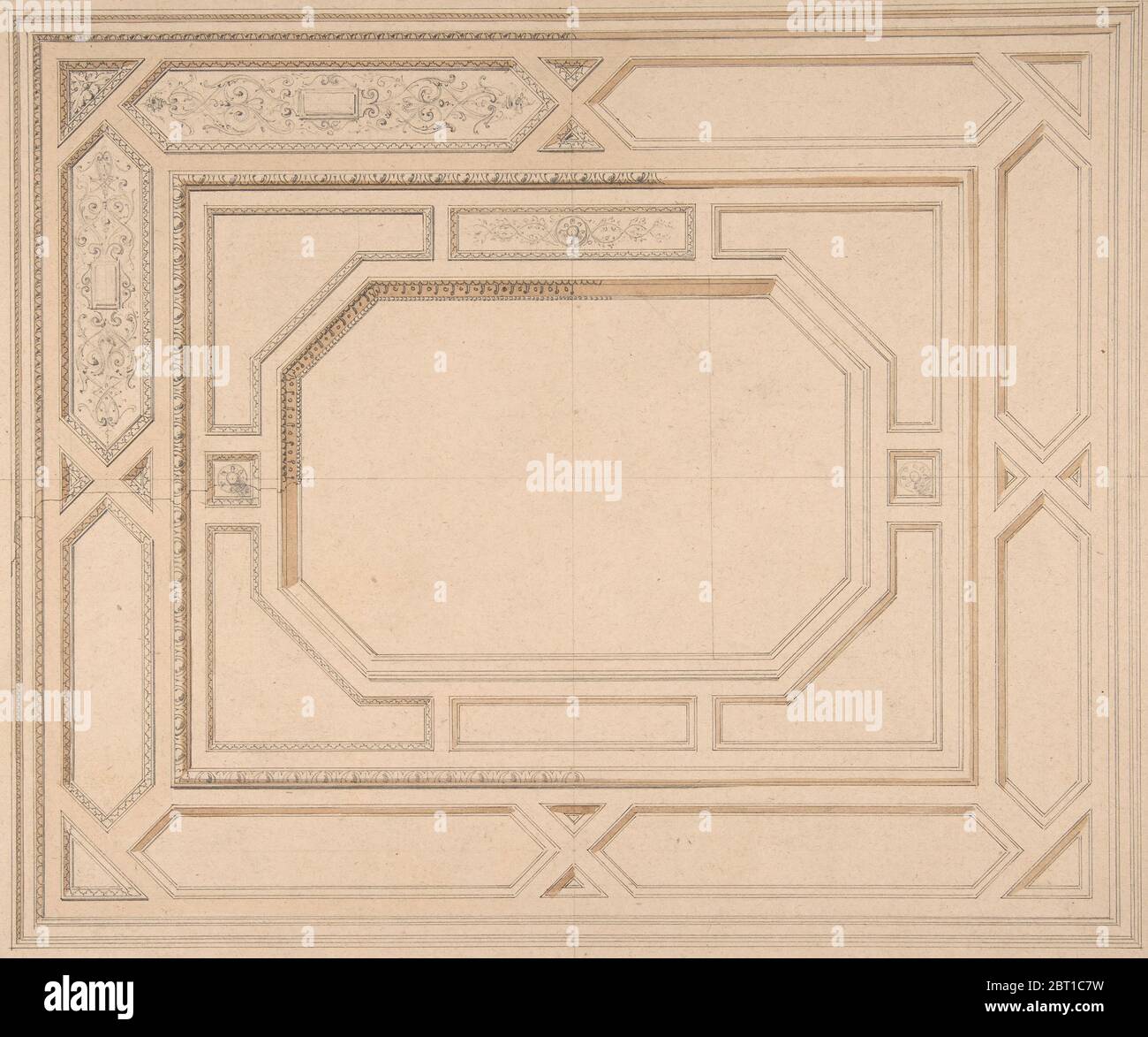 Design for a ceiling, second half 19th century Stock Photo - Alamy