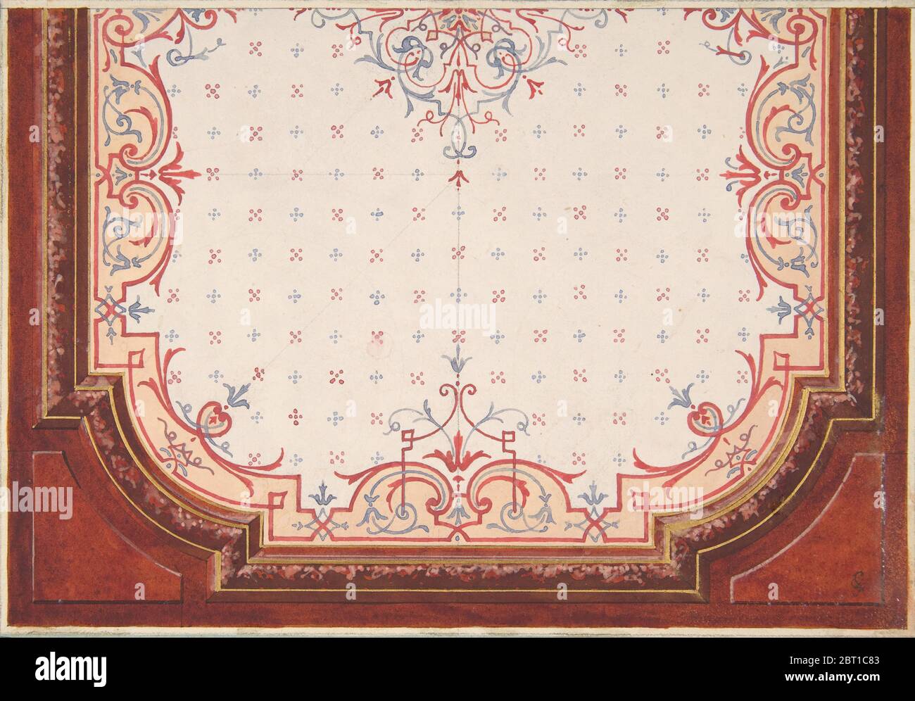 Design for a ceiling, second half 19th century Stock Photo - Alamy