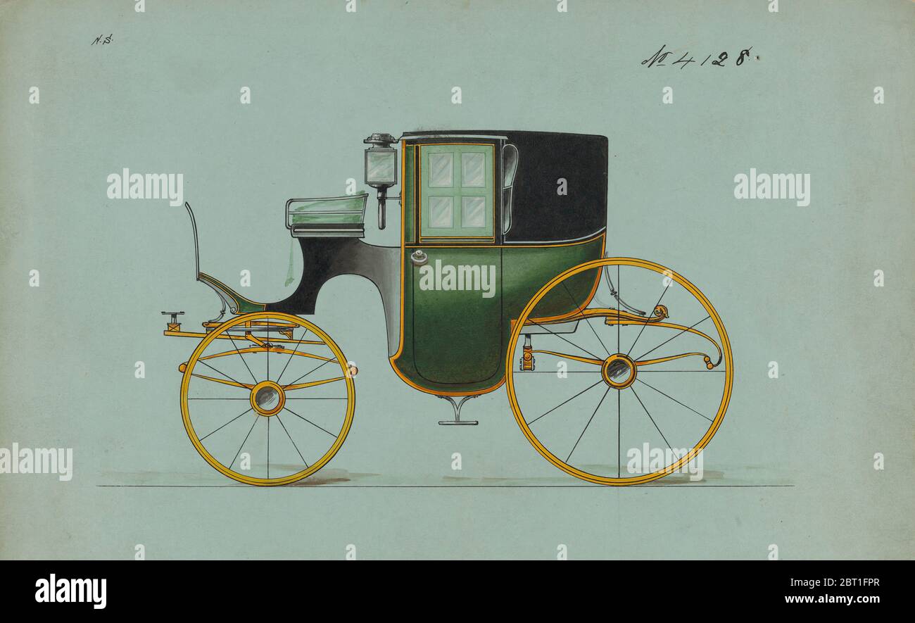 Brougham horse drawn carriage hi-res stock photography and images - Alamy