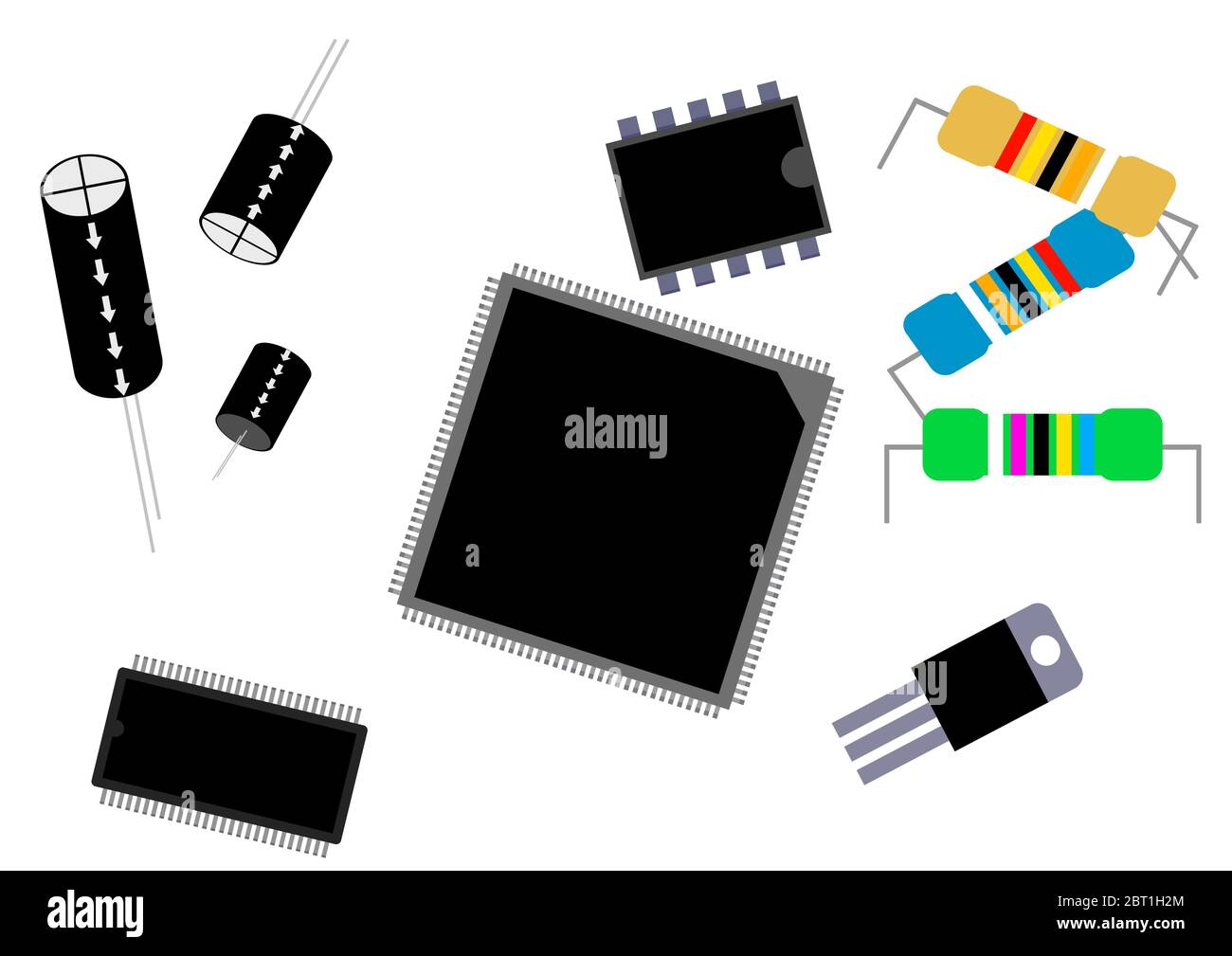 Hardware components Stock Vector Images - Alamy