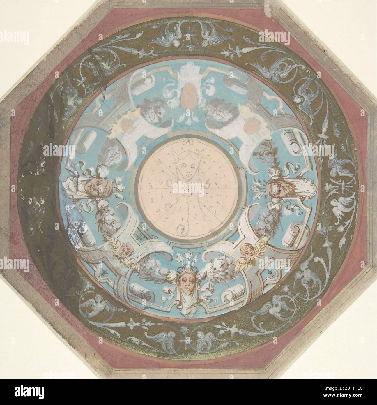 Design for Octagonal Ceiling, 19th century Stock Photo - Alamy