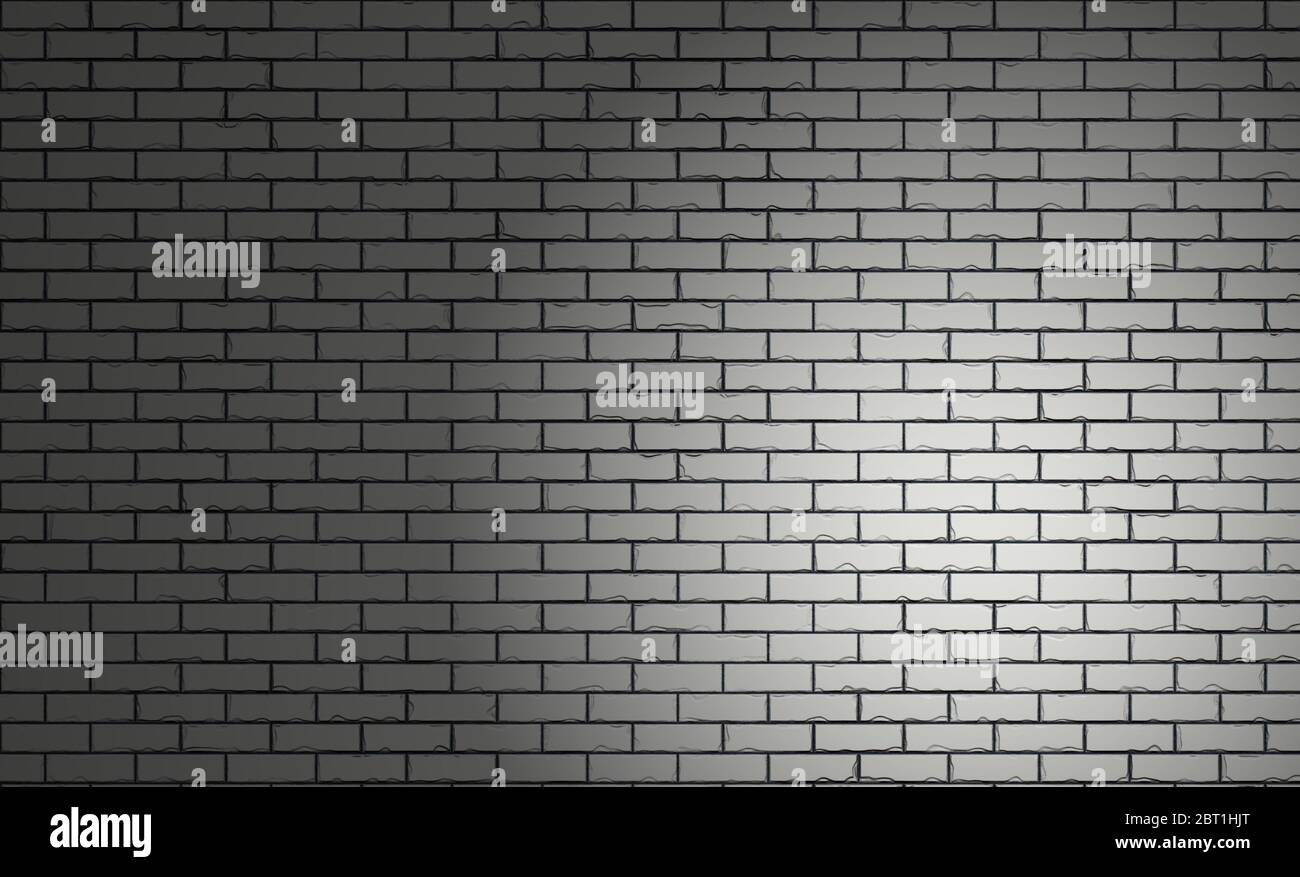 brick wall with spot light effect Stock Photo - Alamy