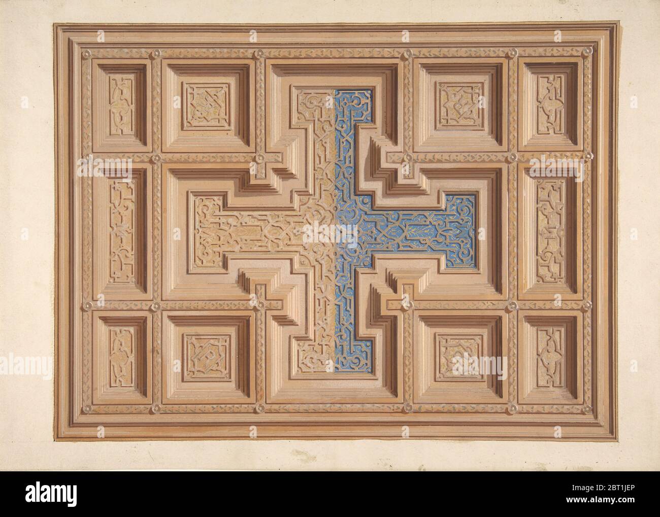 Design for the decoration of a ceiling, 1840-97 Stock Photo - Alamy