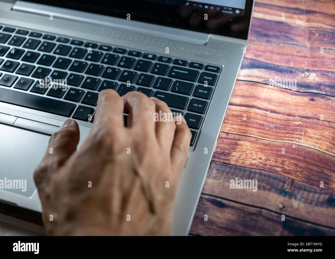 Laptop hand typing encoding hi-res stock photography and images - Alamy