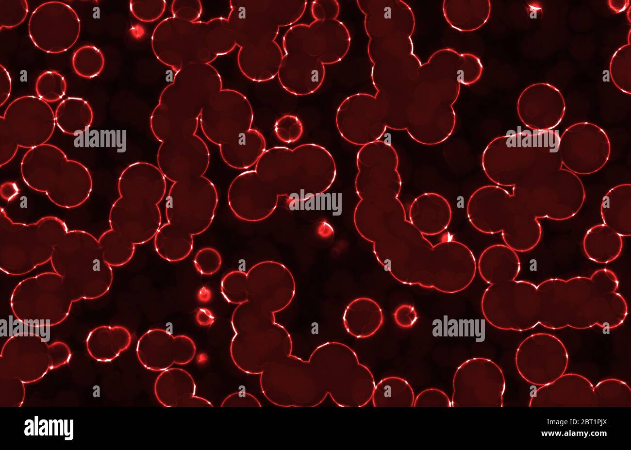 colored abstract bacteria cells Stock Photo - Alamy
