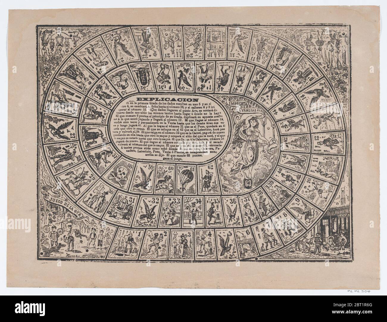 Game of the Goose, ca. 1900-1910 Stock Photo - Alamy