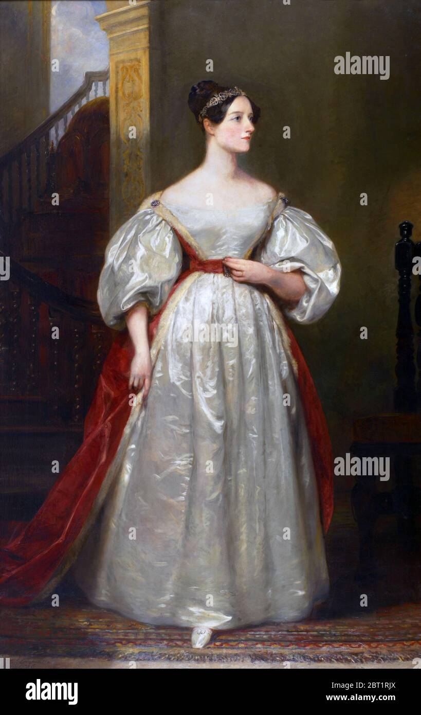 Ada Lovelace. Portrait painting of Augusta Ada King-Noel, Countess of ... Ada Lovelace. Portrait painting of Augusta Ada King-Noel, Countess of ...