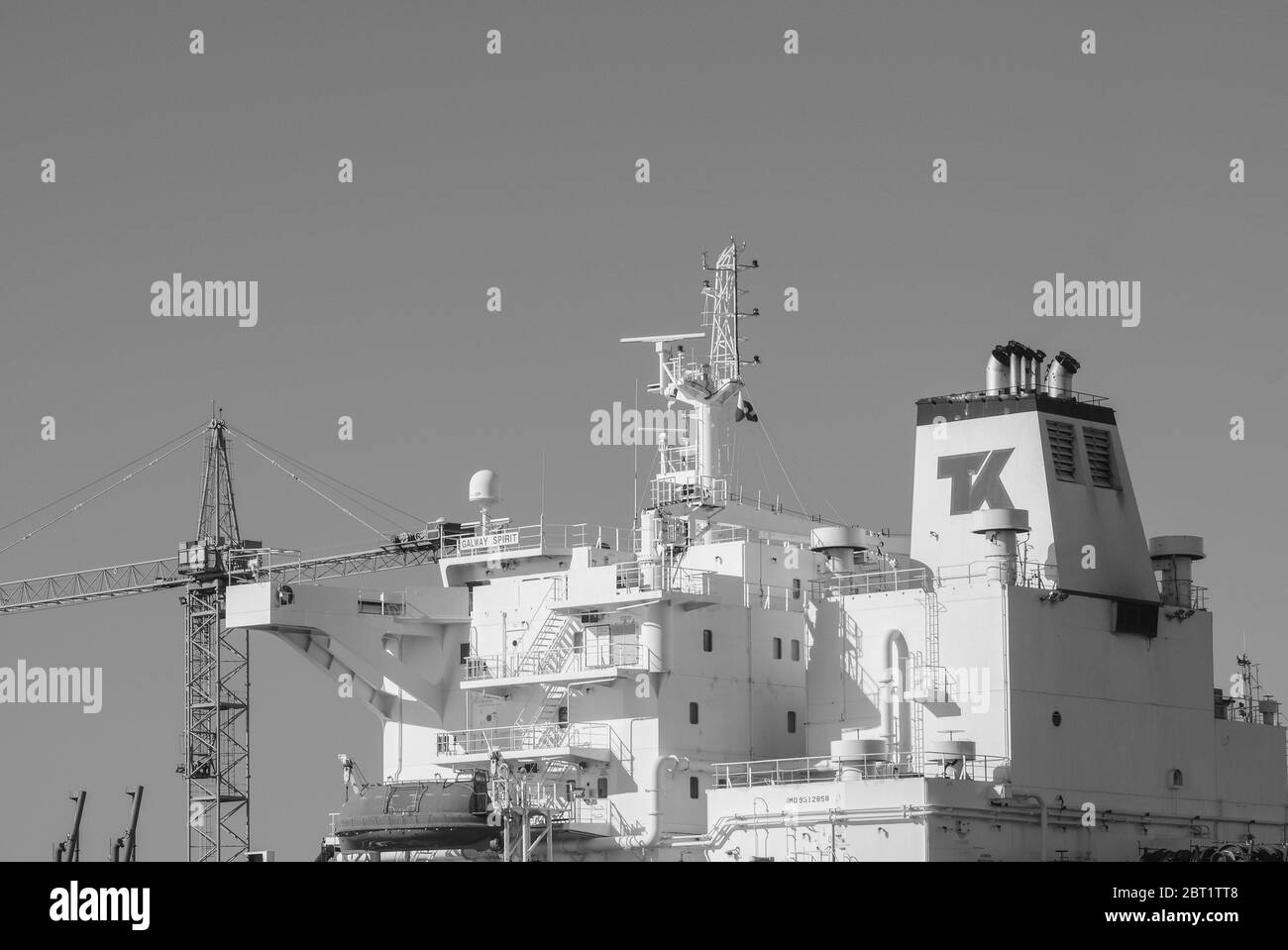 Oil Tanker in the harbor Stock Photo - Alamy