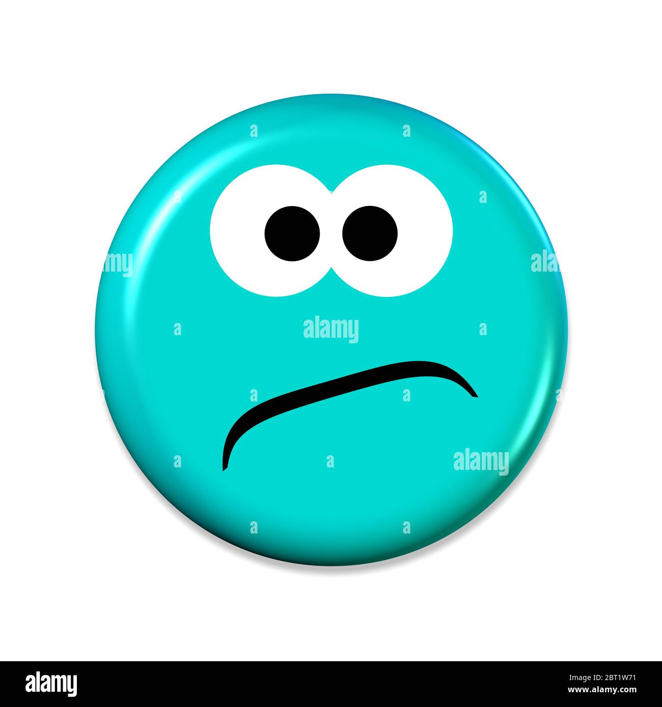Emoji in a bad mood Stock Photo - Alamy