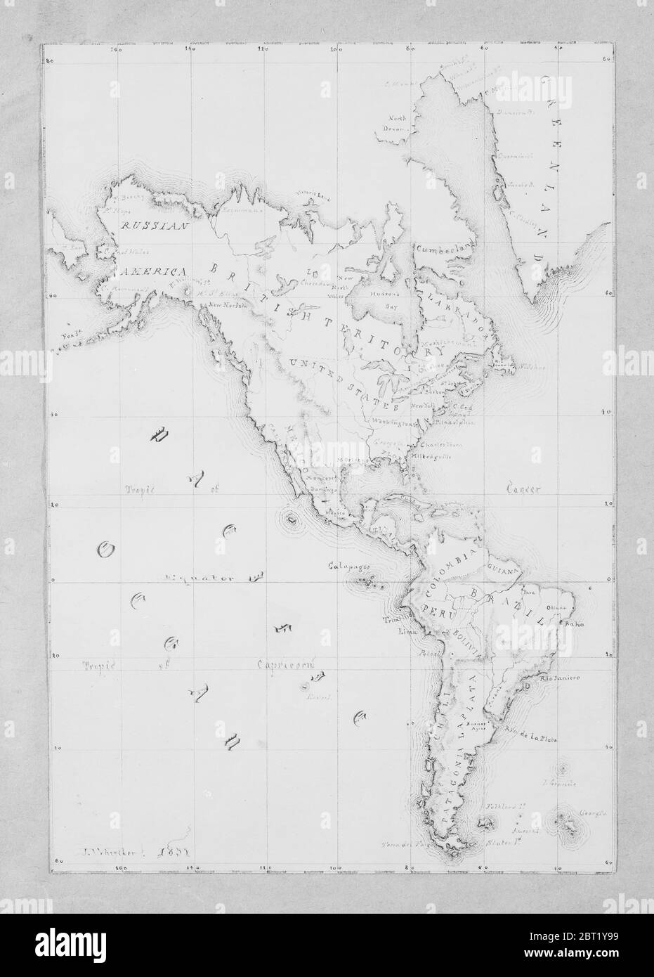 Western Hemisphere Political Map Blank