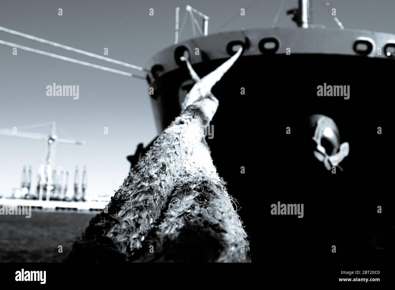 Oil Tanker in the harbor Stock Photo - Alamy