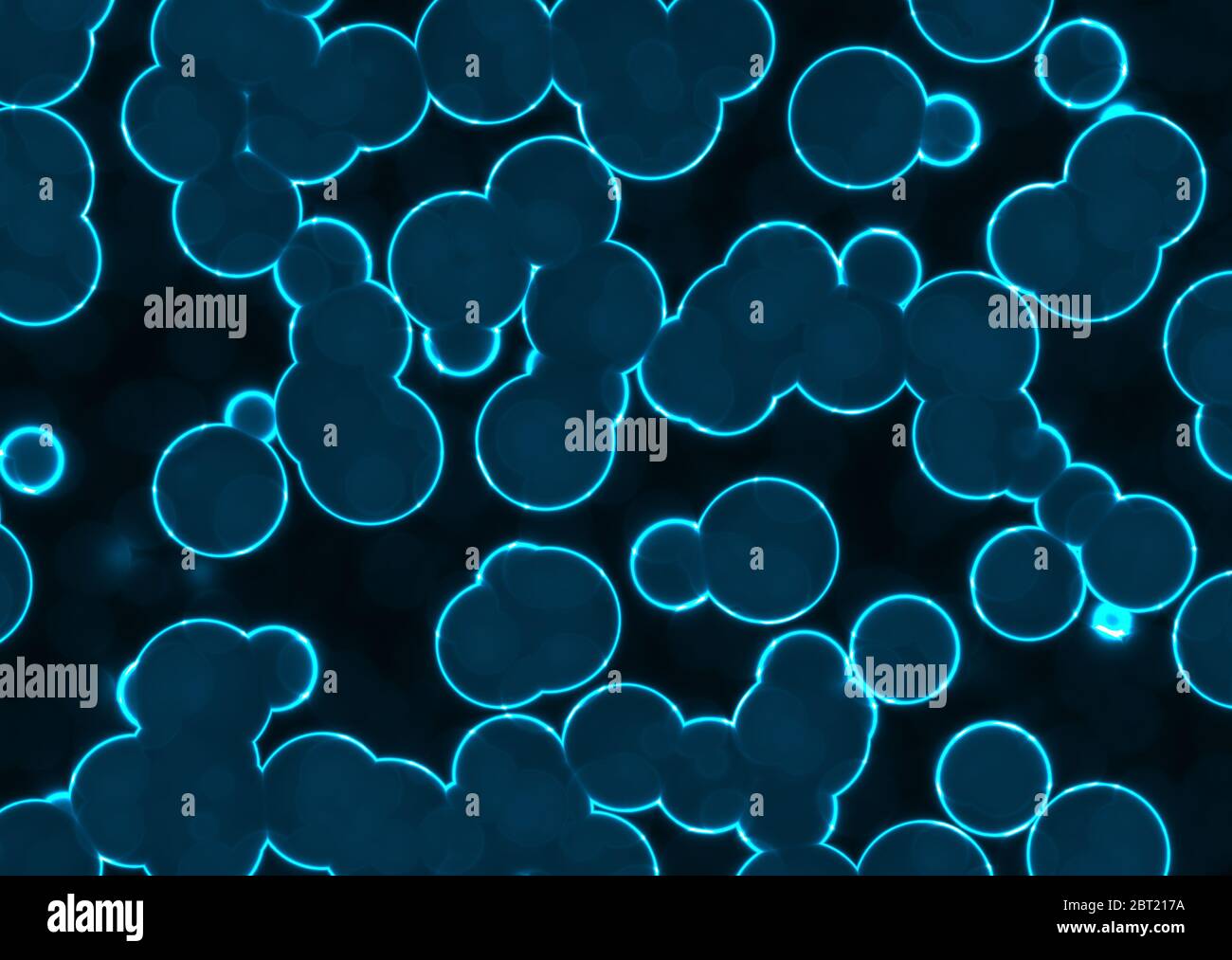 decorative abstract colored shiny bacteria cells Stock Photo - Alamy