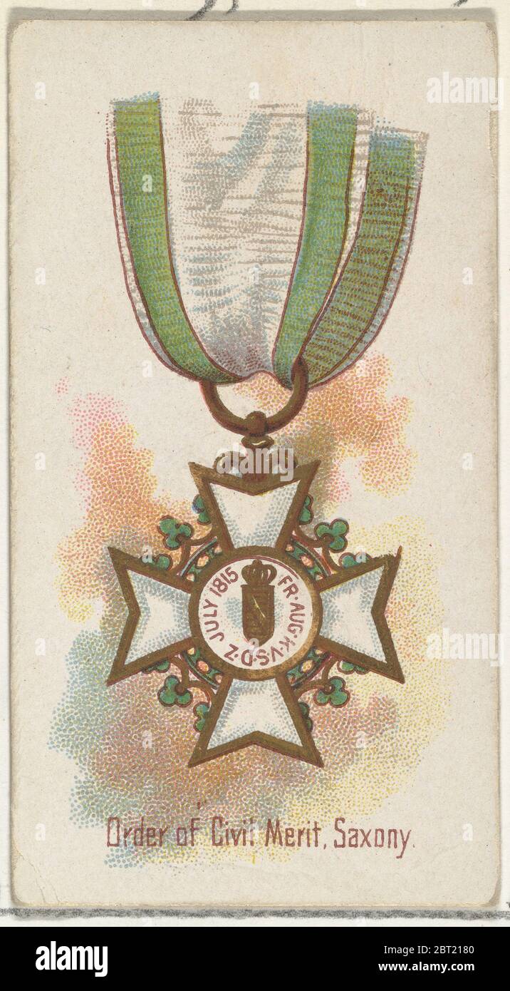 Order of Civil Merit, Saxony, from the World's Decorations series (N30 ...