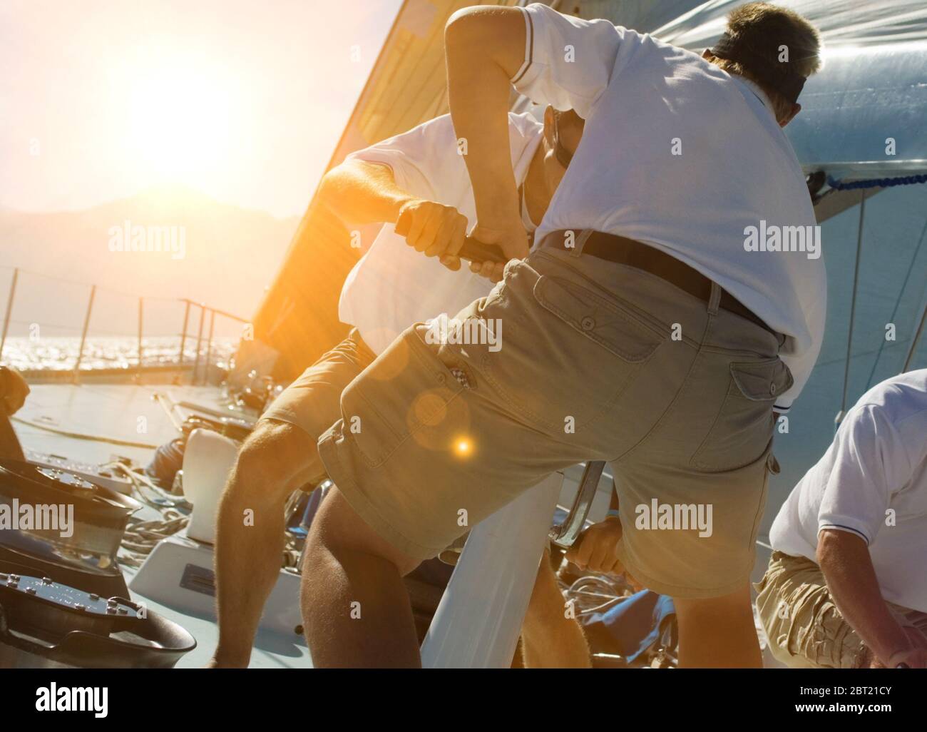 Effort teamwork ship transportation working hi-res stock photography ...