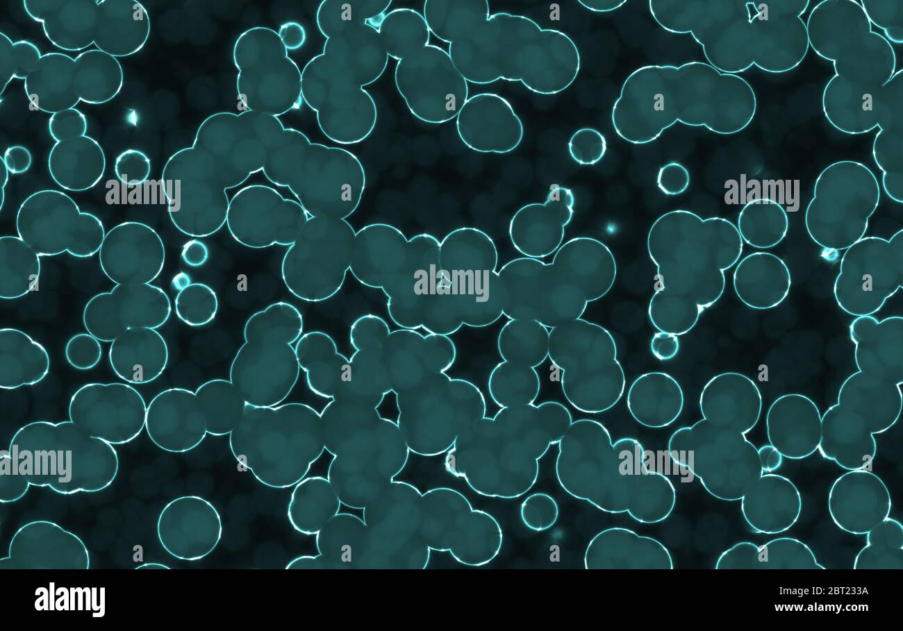 decorative abstract colored shiny bacteria cells Stock Photo - Alamy
