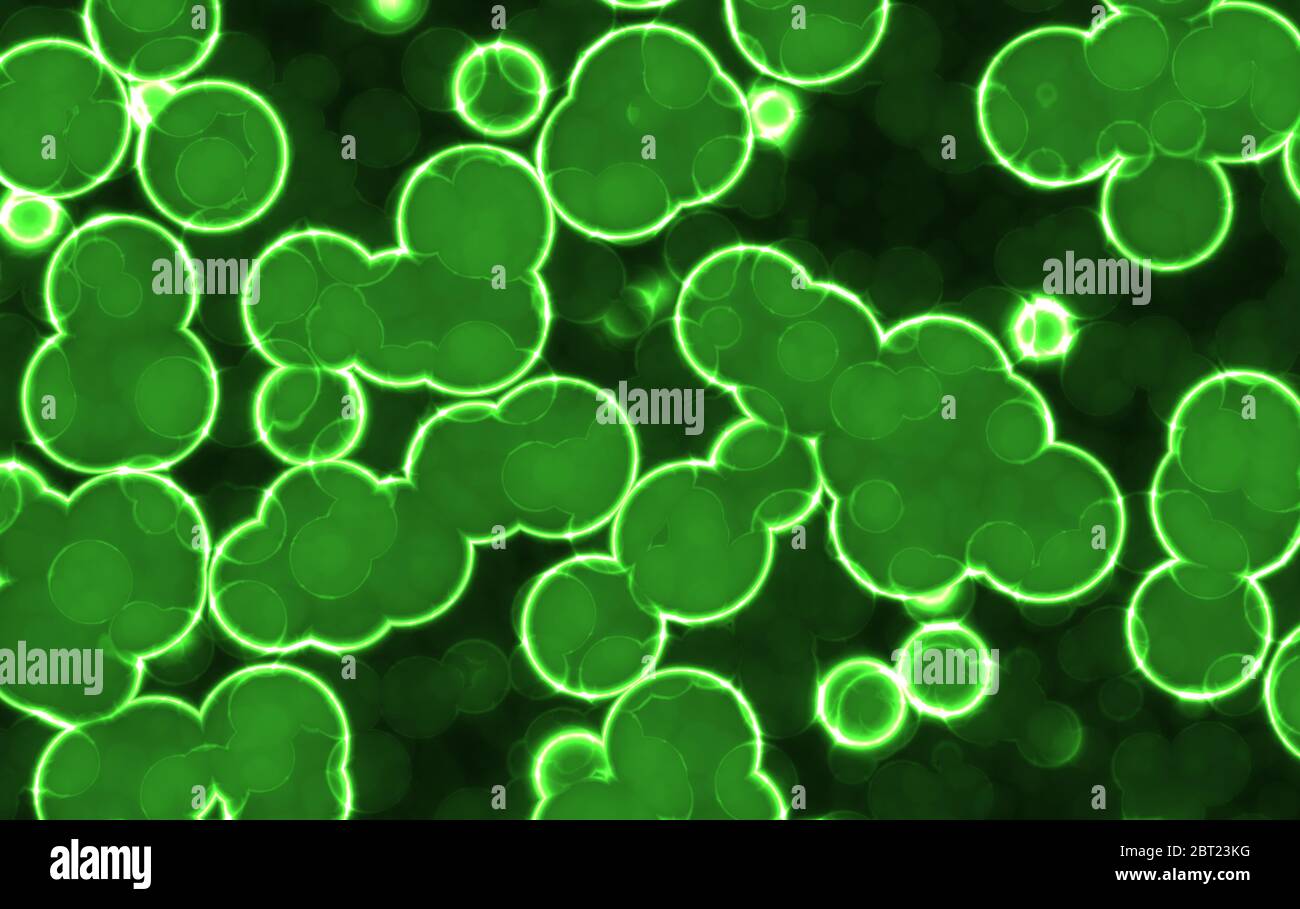 decorative abstract colored shiny bacteria cells Stock Photo - Alamy