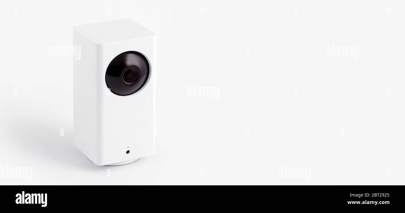 White security CCTV Camera or surveillance Stock Photo - Alamy
