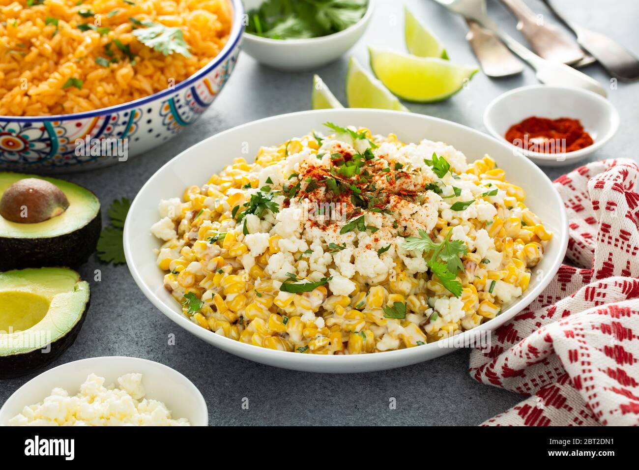 Mexican street corn Stock Photo - Alamy