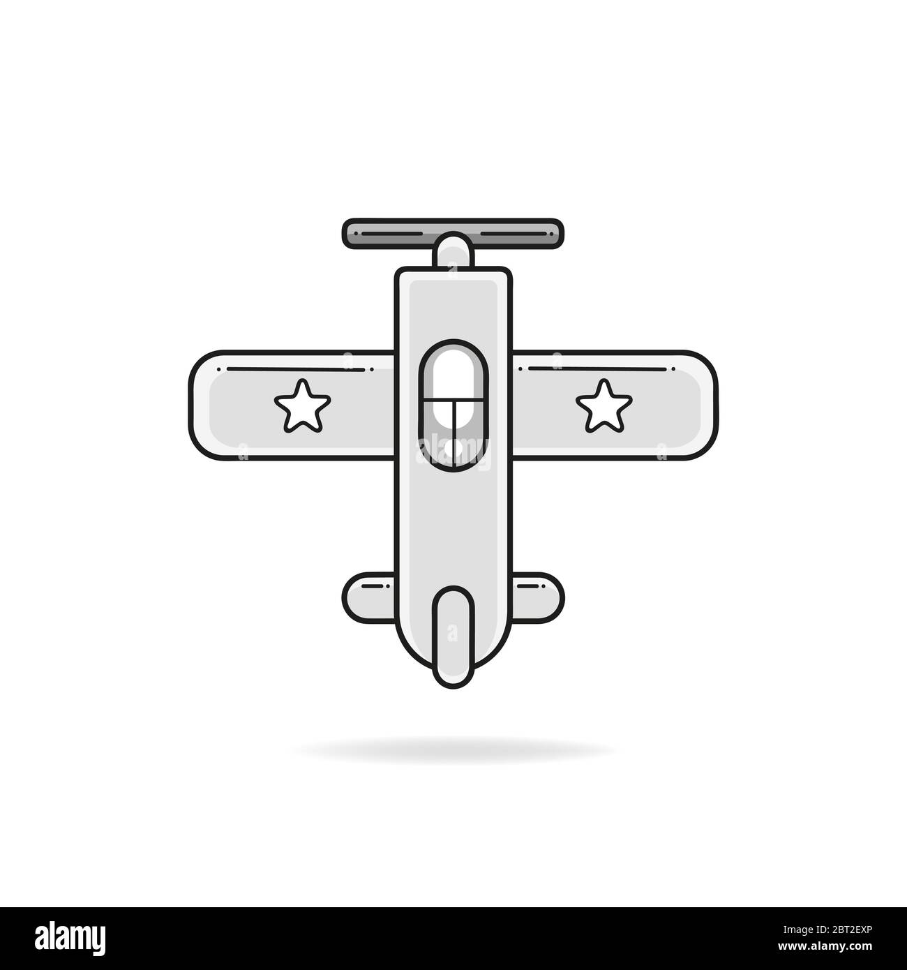 Aircraft. Top View Icon. Vector Illustration. Eps 10 Opacity Stock ...