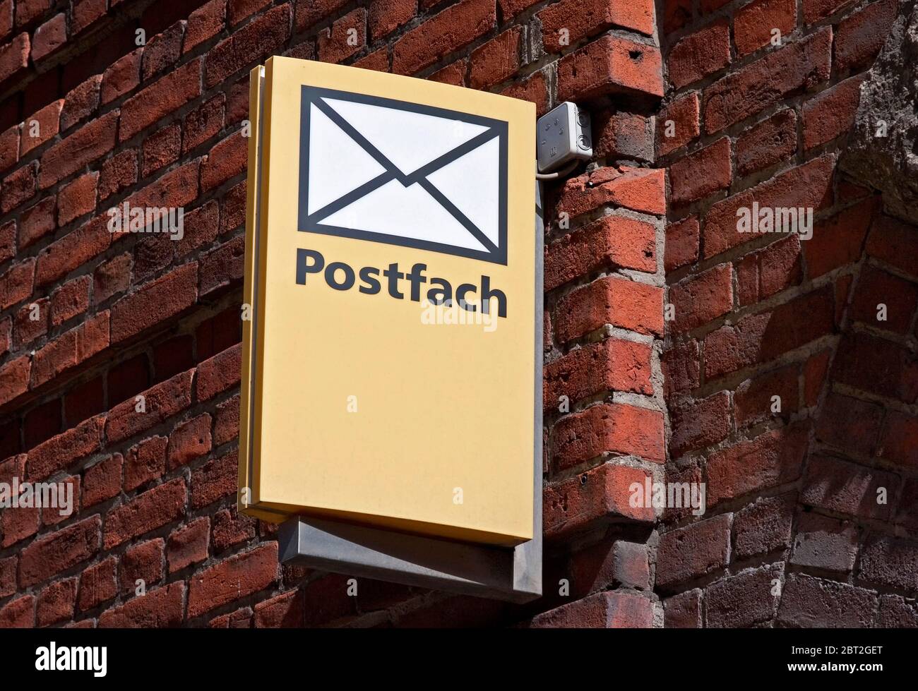 Sign, Post office box Stock Photo - Alamy