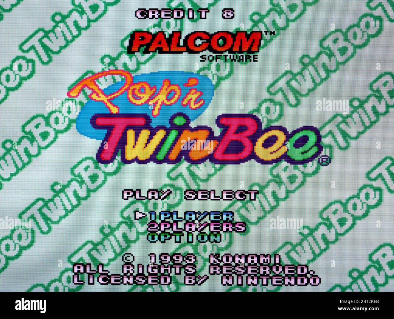 Pop 'n TwinBee Twin Bee - SNES Super Nintendo - Editorial use only ...