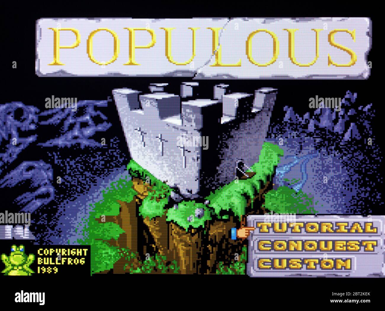 Populous Bullfrog - SNES Super Nintendo - Editorial use only Stock ...