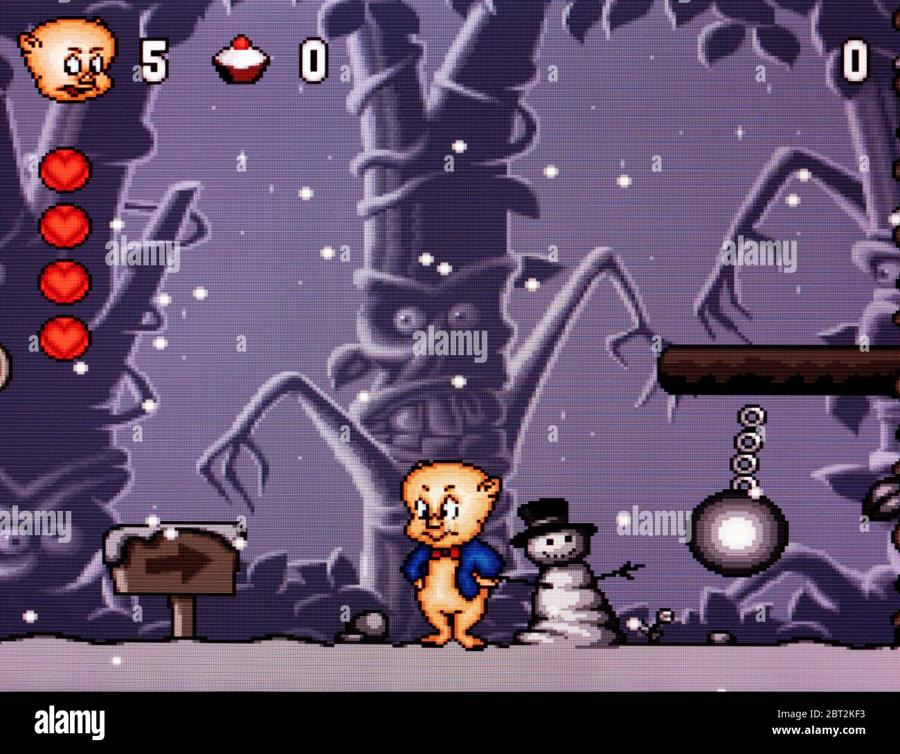 Pokey Pig's Haunted Holiday - SNES Super Nintendo - Editorial use only ...