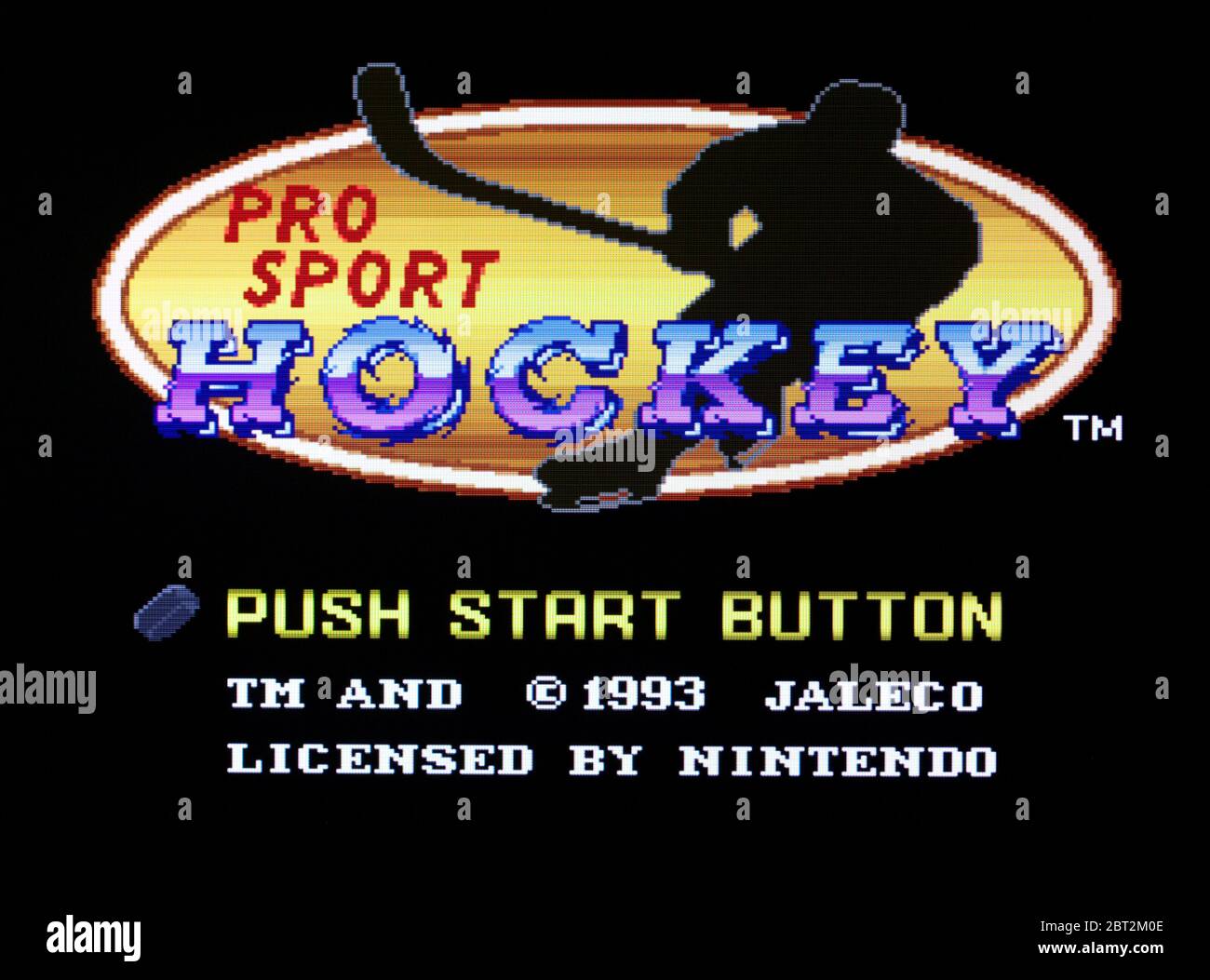 Pro Sport Hockey - SNES Super Nintendo - Editorial use only Stock Photo ...