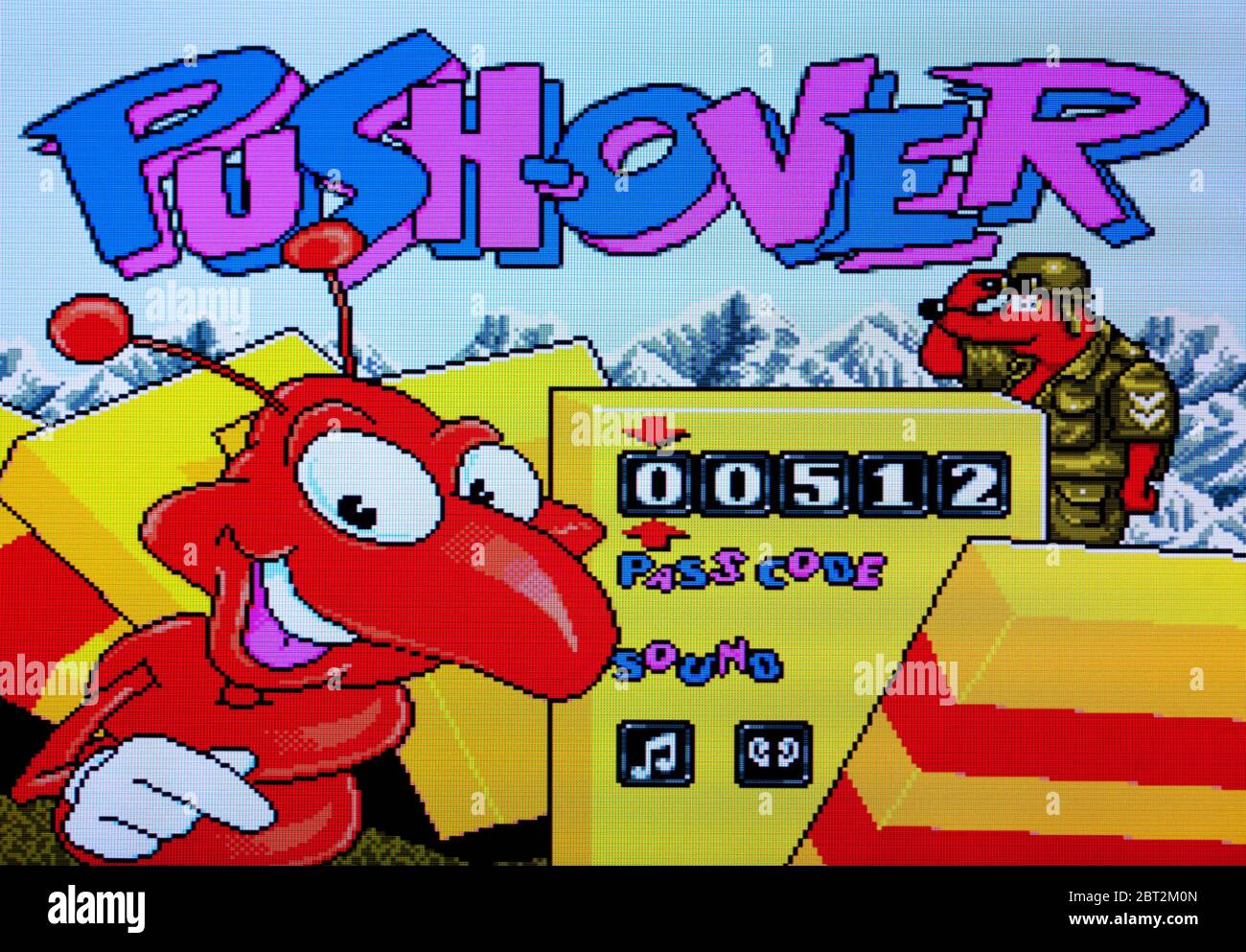 Push Over - SNES Super Nintendo - Editorial use only Stock Photo - Alamy