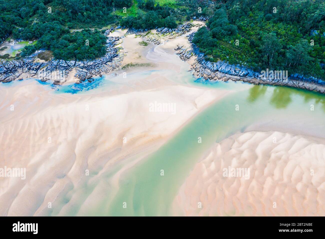 Sandy sediments in low tide in a river close to the sea Stock Photo - Alamy