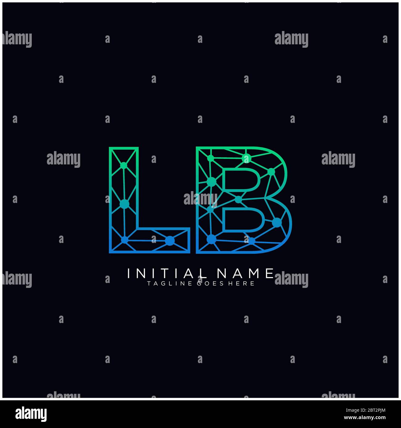 Lb initial logo Cut Out Stock Images & Pictures - Alamy
