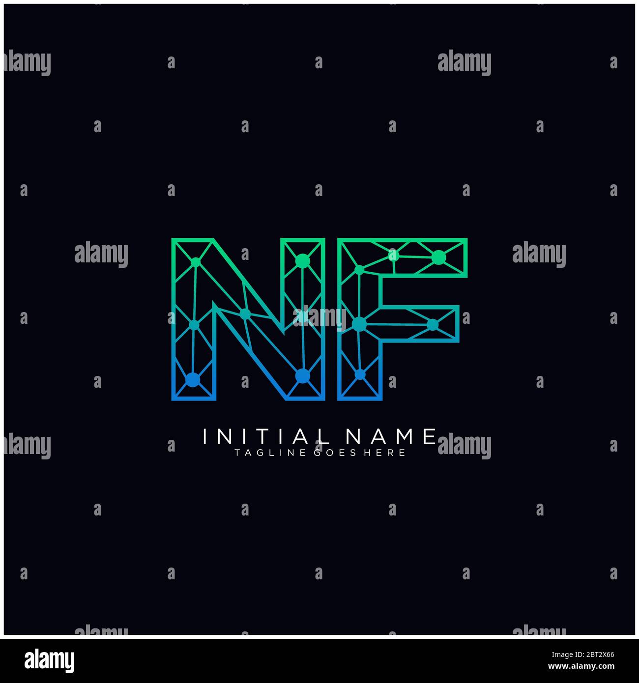 Letter nf vector vectors hi-res stock photography and images - Alamy