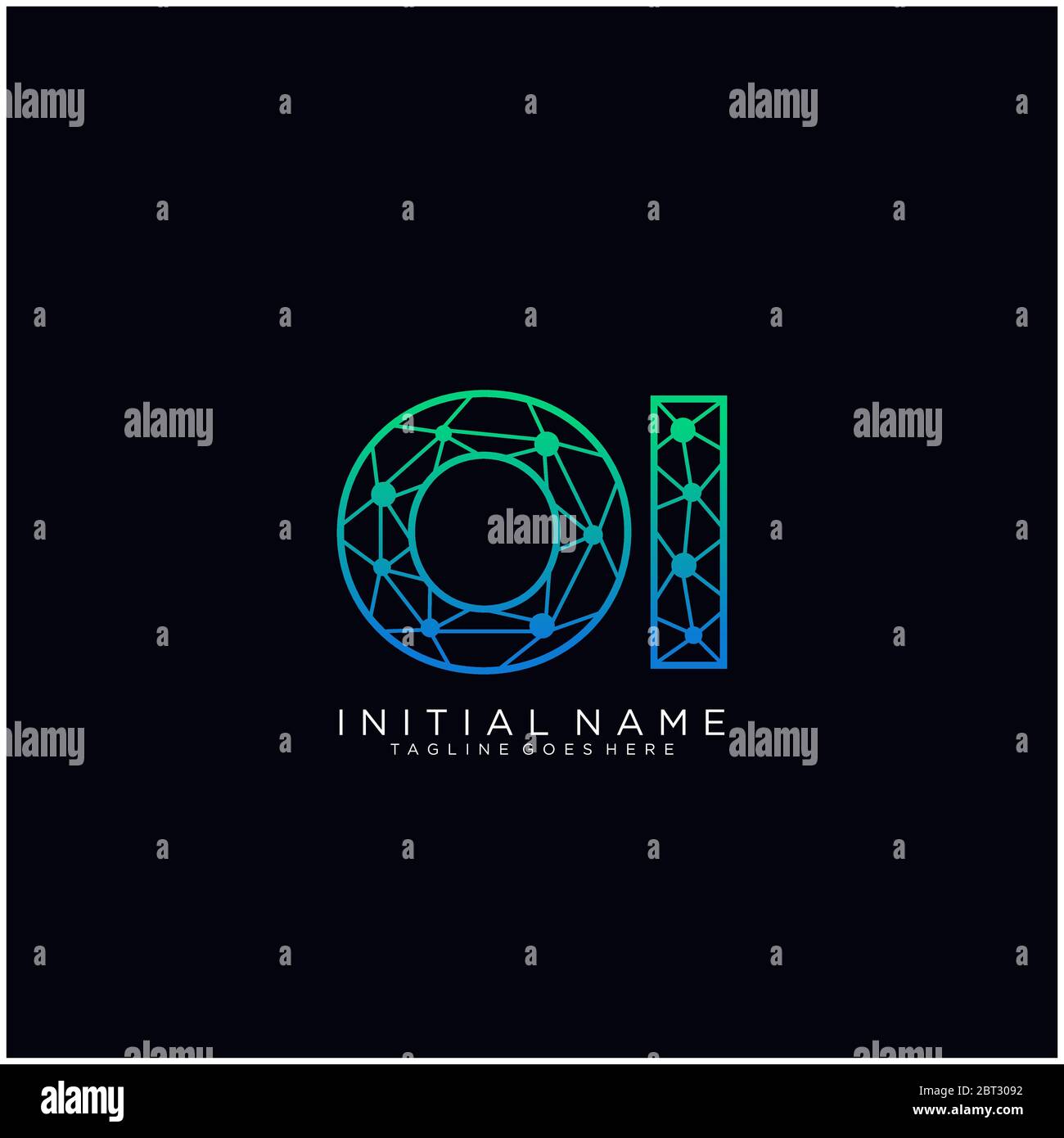 Oi letter logo Stock Vector Images - Alamy