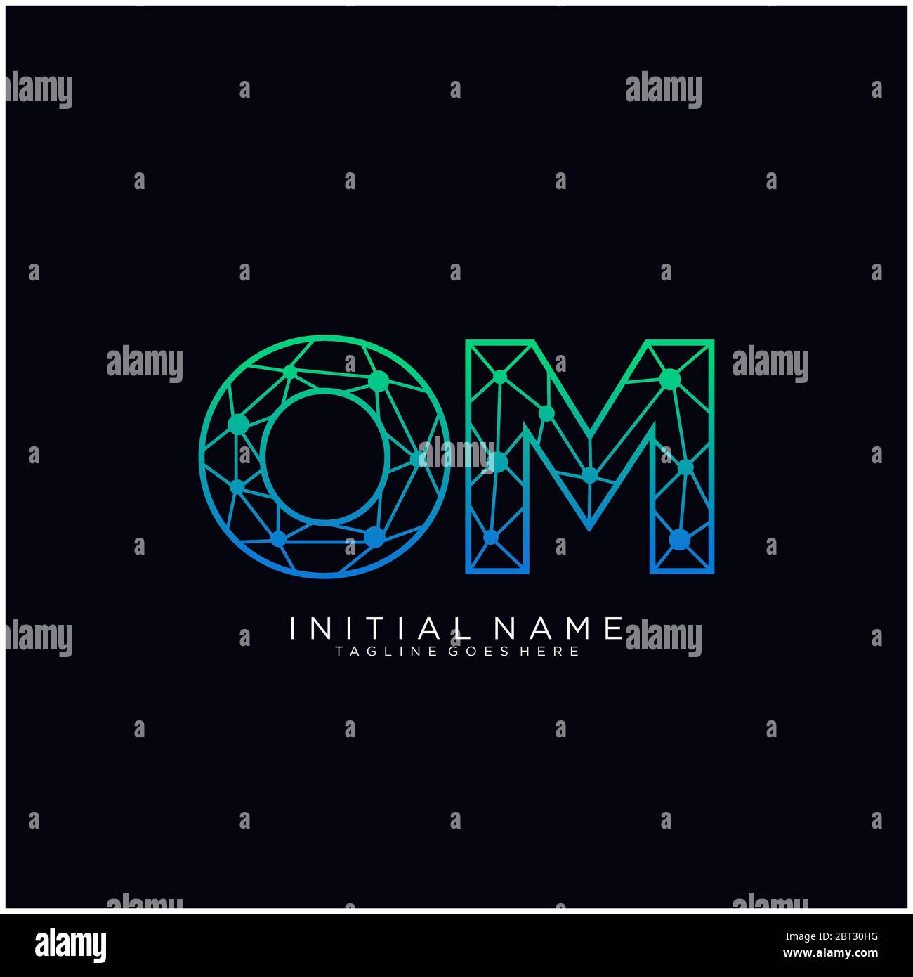 Initial om Stock Vector Images - Alamy