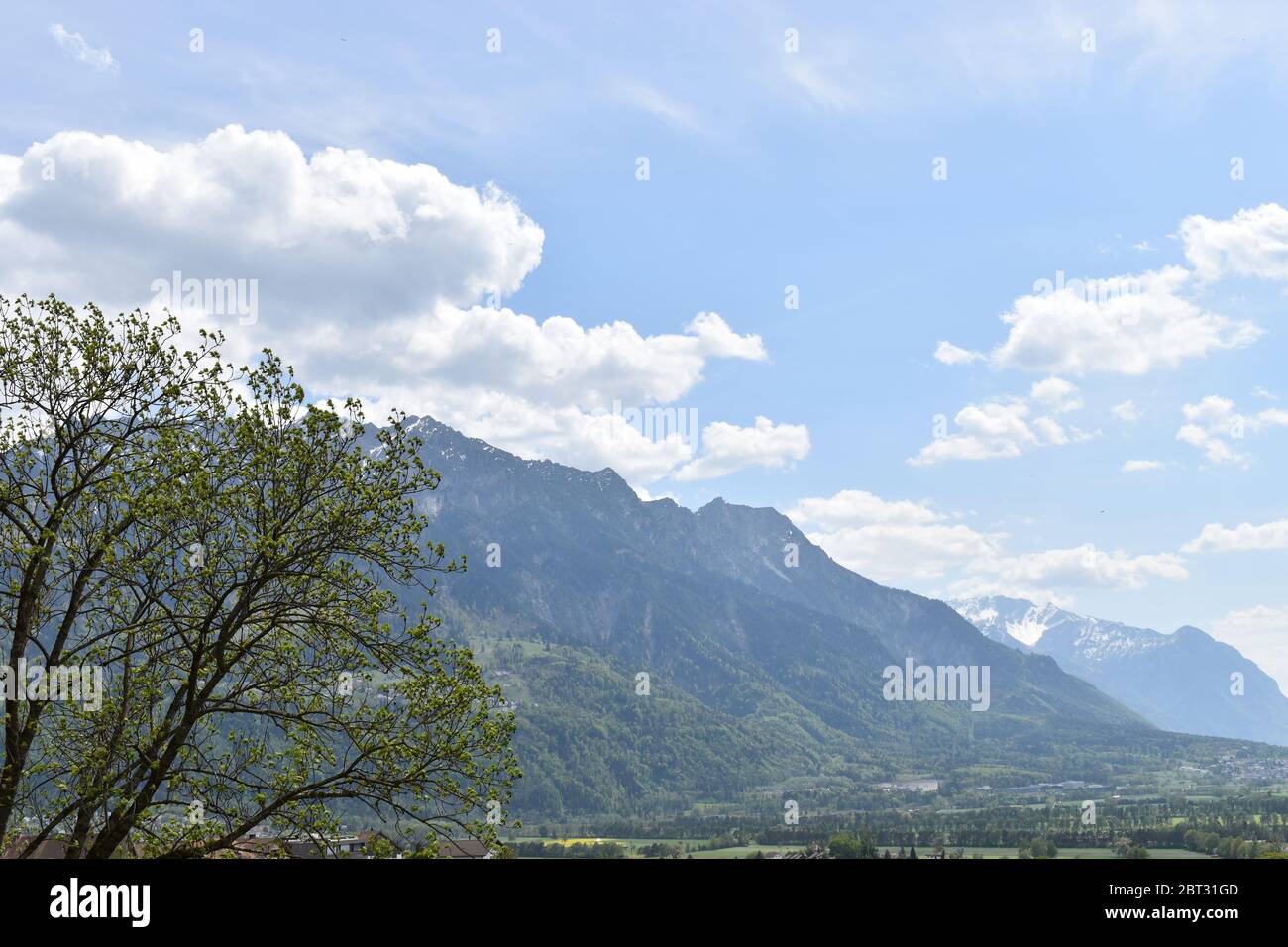 Mountain scenery in Liechtenstein Stock Photo - Alamy