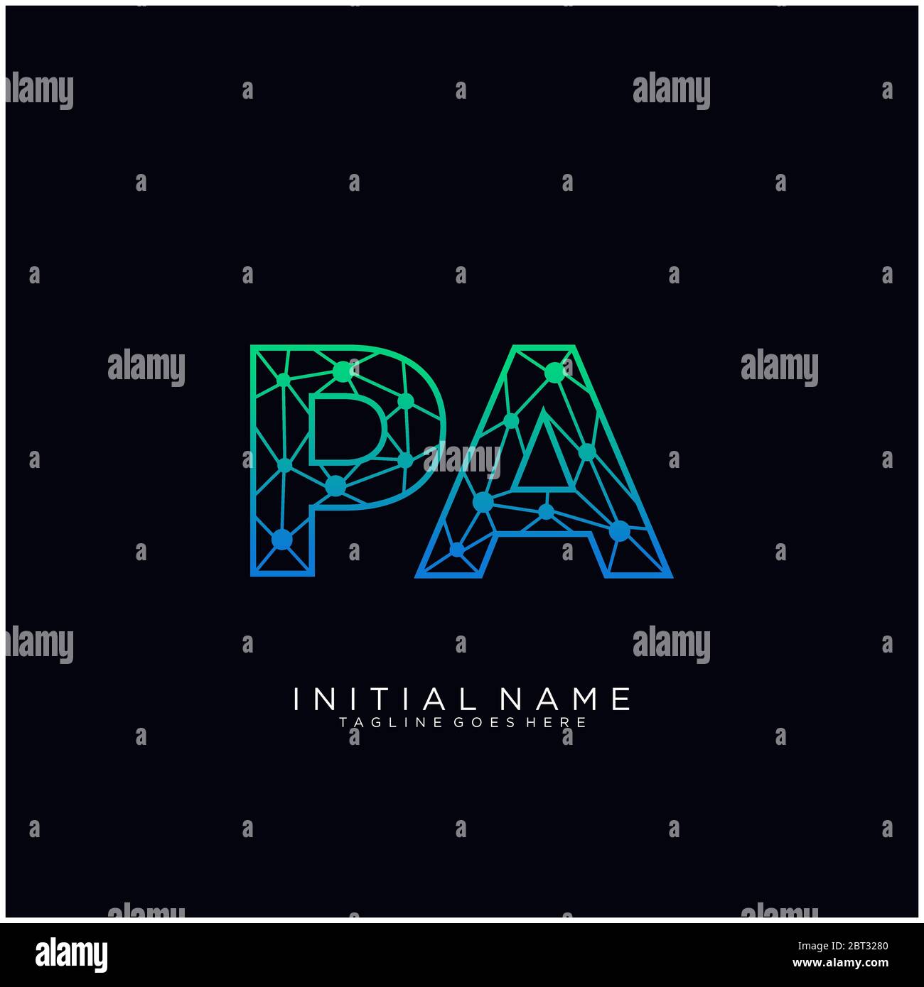 Letter pa vector vectors hi-res stock photography and images - Alamy