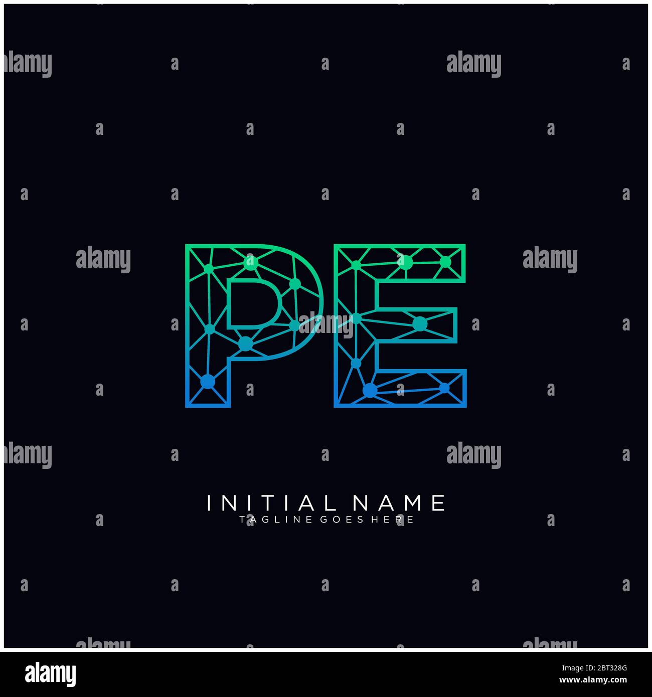 Pe font Stock Vector Images - Alamy