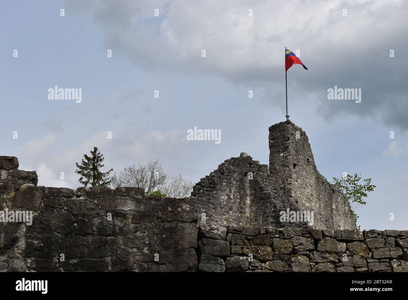 Castle rui in Liechtenstein Stock Photo - Alamy