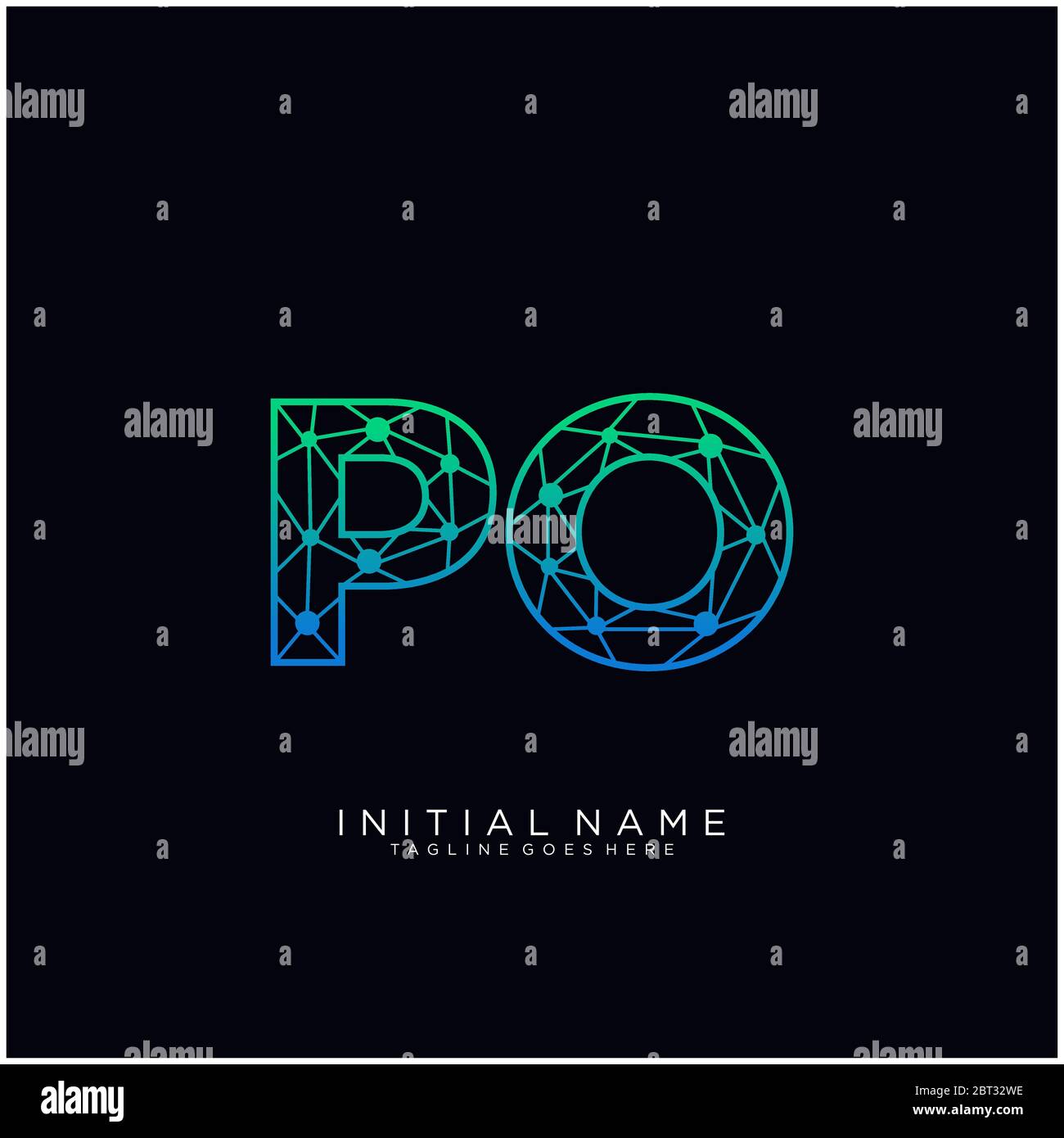 Logo initial po Cut Out Stock Images & Pictures - Alamy