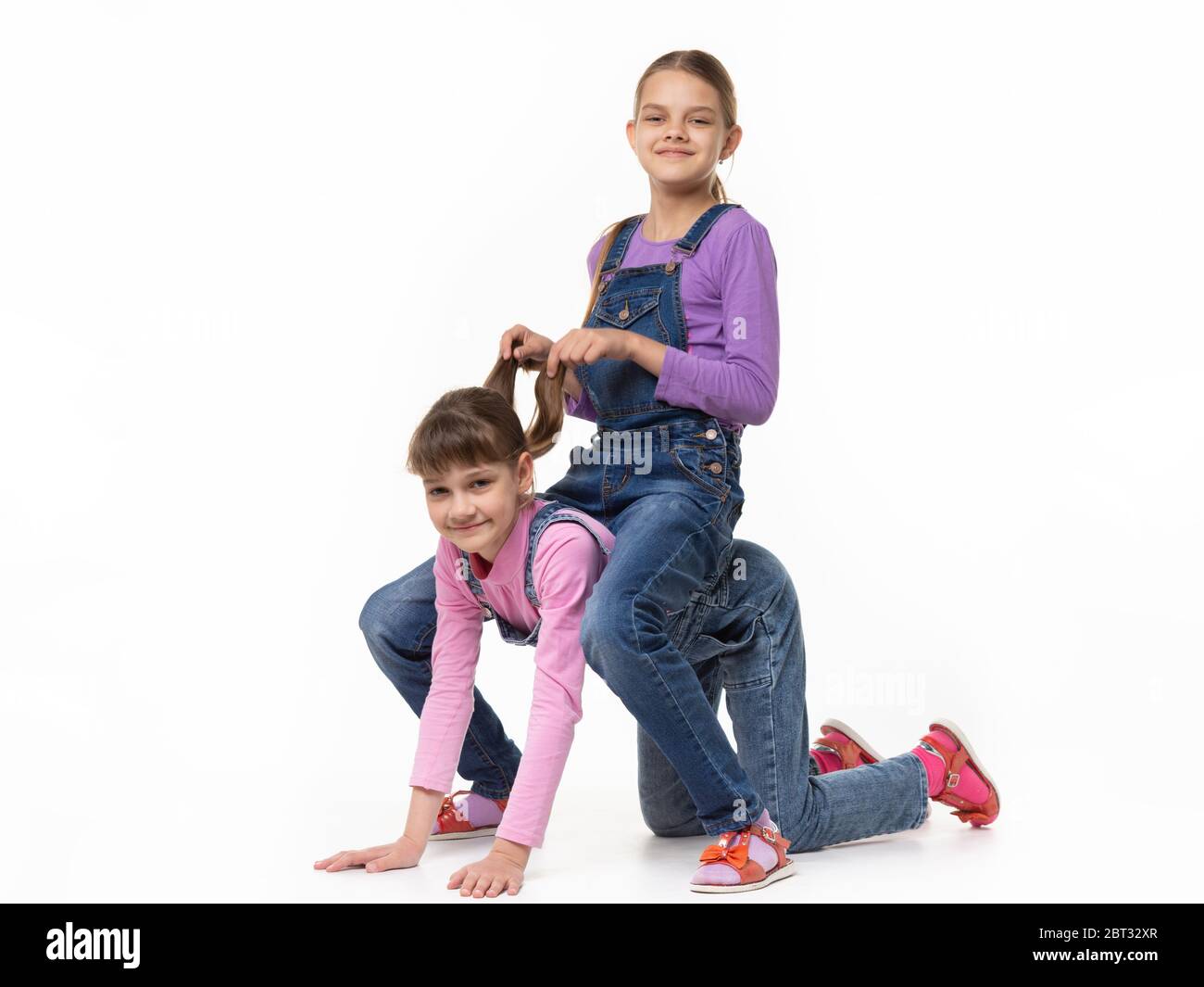 Girl on horseback Cut Out Stock Images & Pictures - Alamy