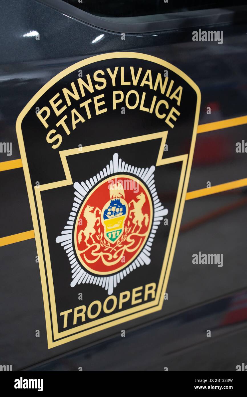 Harrisburg, PA / USA - January 8, 2020: The Pennsylvania State Police ...