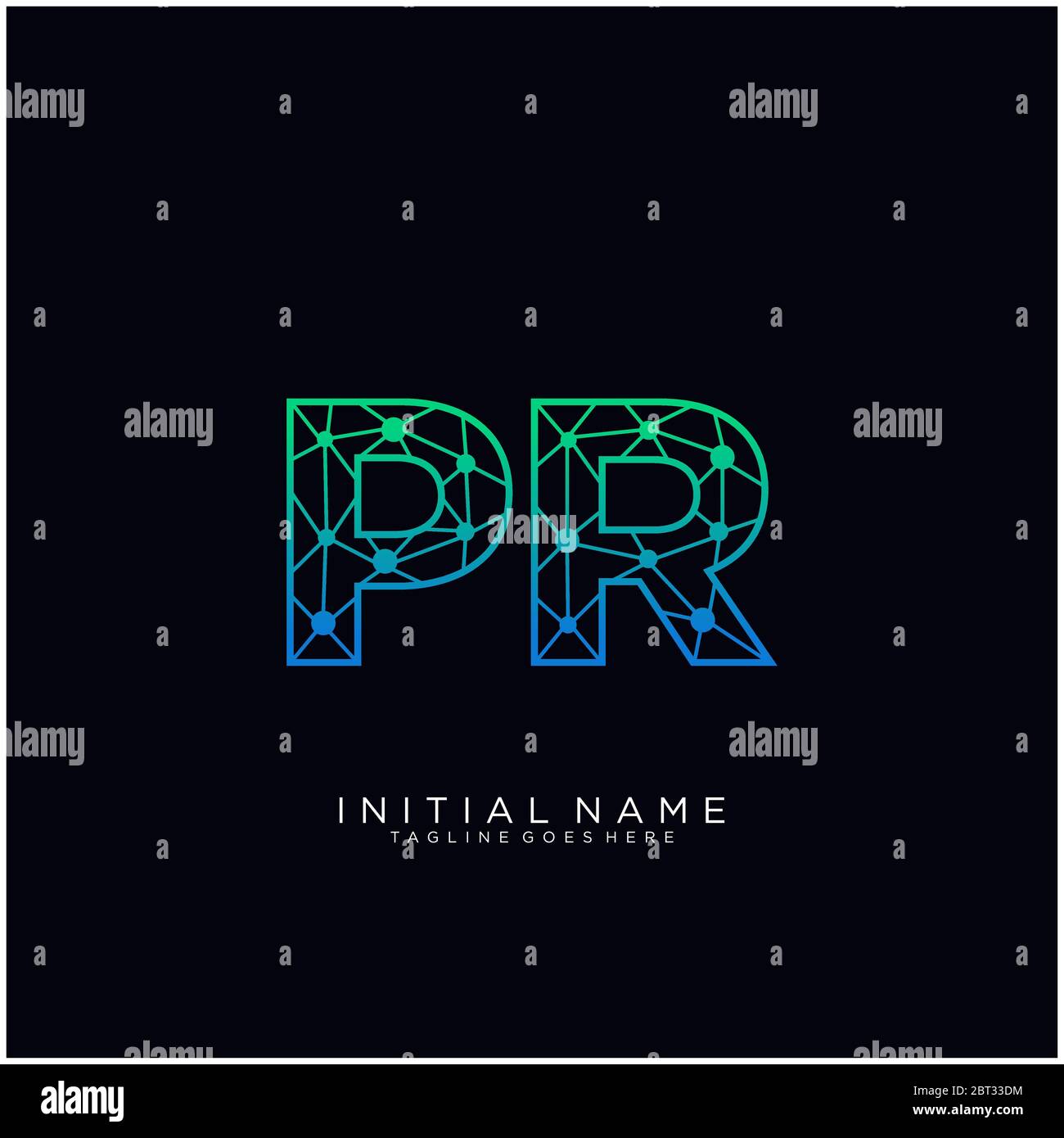 Pr initial Stock Vector Images - Alamy