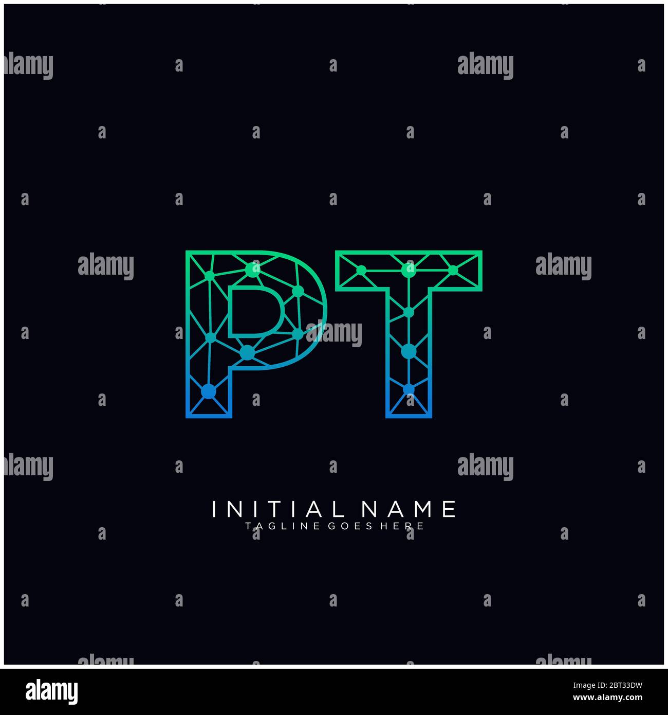 Initial pt logo Stock Vector Images - Alamy